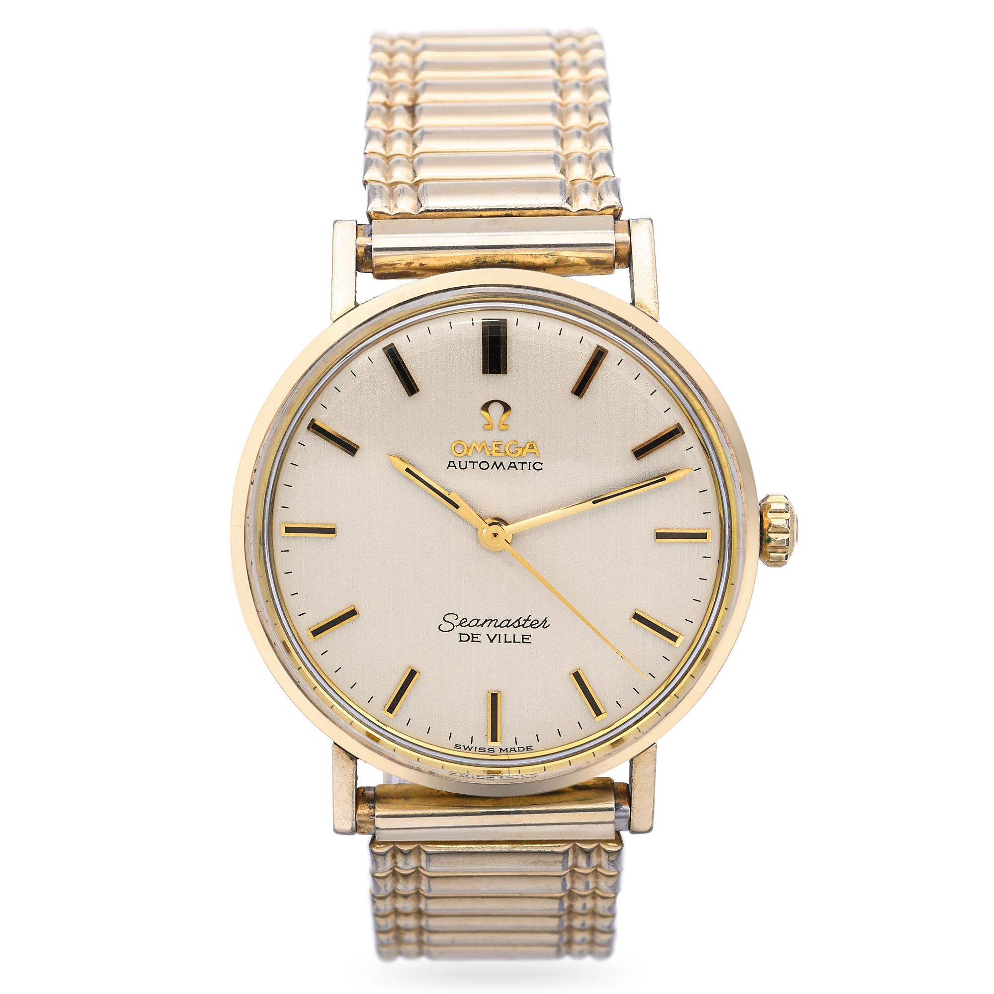Omega Seamaster De Ville 14k Gold Filled Automatic Men's Watch – Blue ...