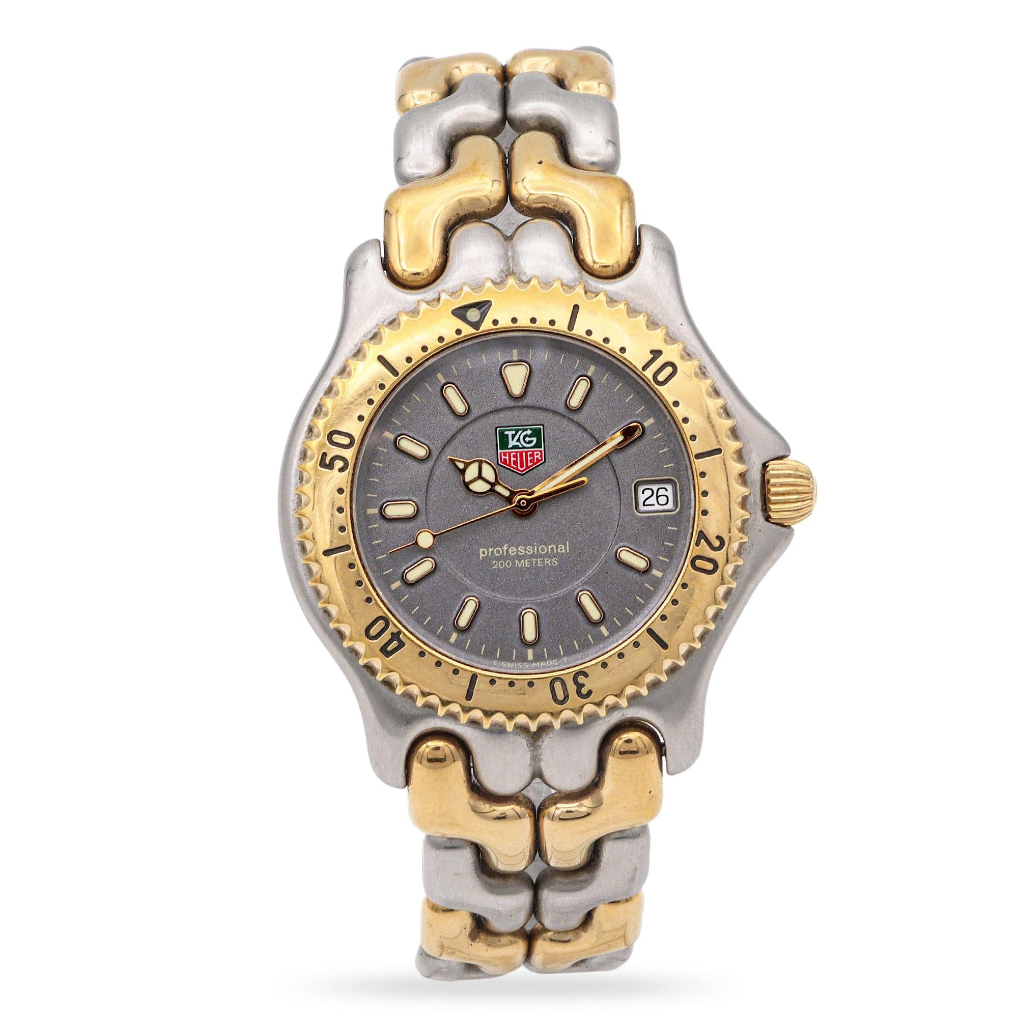 Tag Heuer Professional Stainless Steel Date Quartz Men's Watch Ref. WG ...